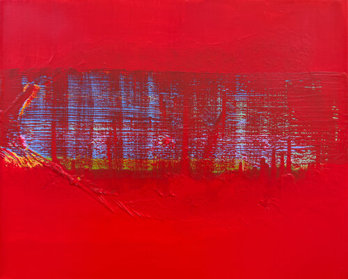 Aussicht I von Markus Honerla (2021): Malerei Lack auf Leinwand - Singulart