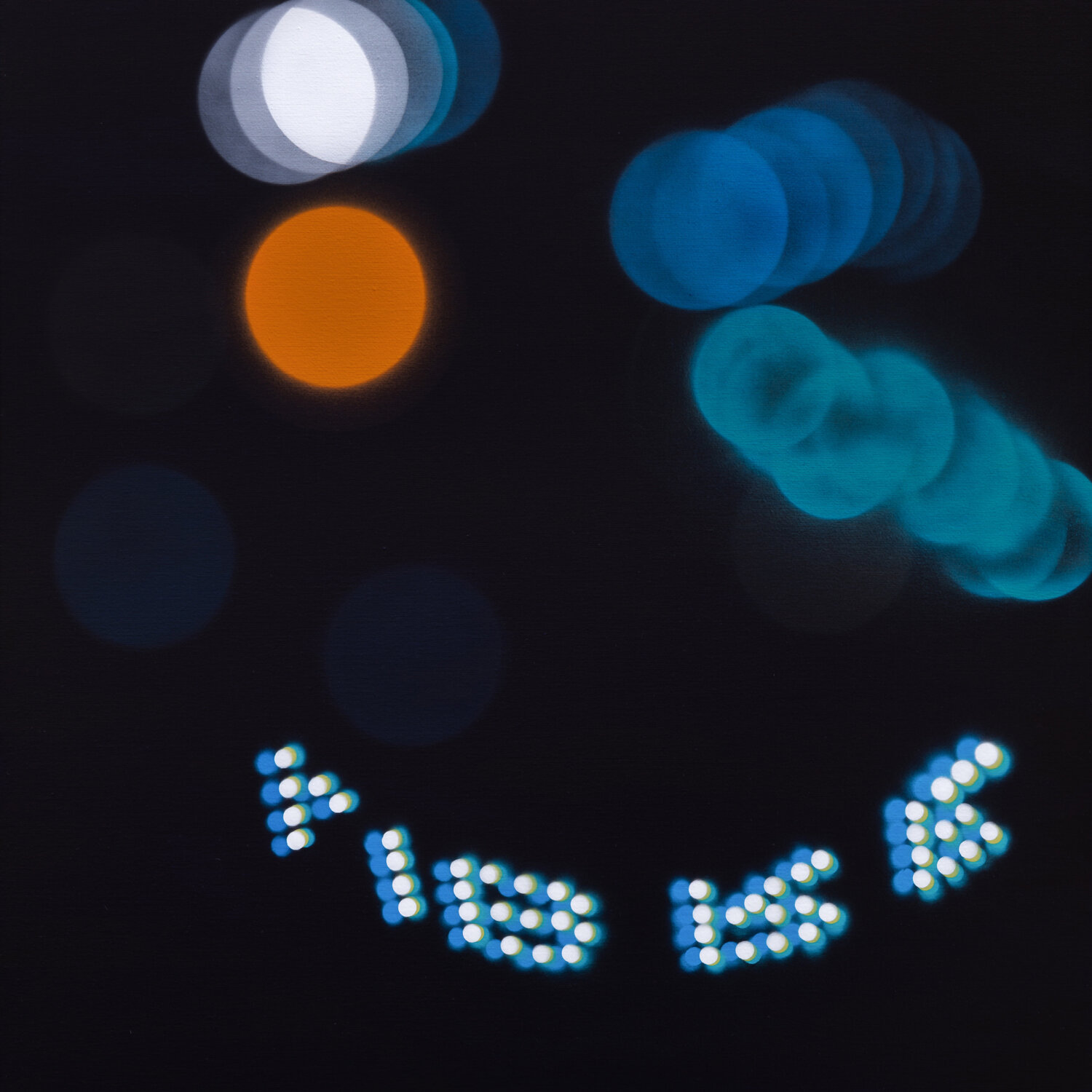 Lichter XLVIII von Markus Honerla (2023): Malerei Lack auf Leinwand ...