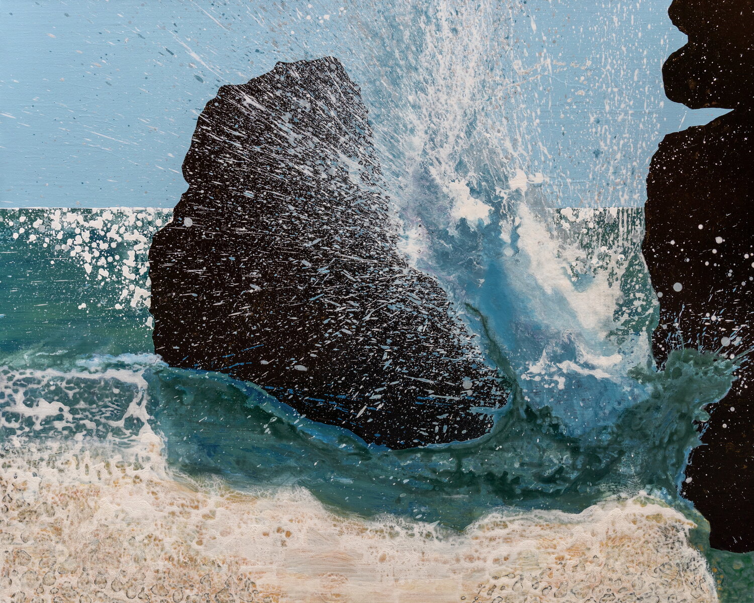 Nas von Markus Honerla (2025): Malerei Lack auf Leinwand - Singulart