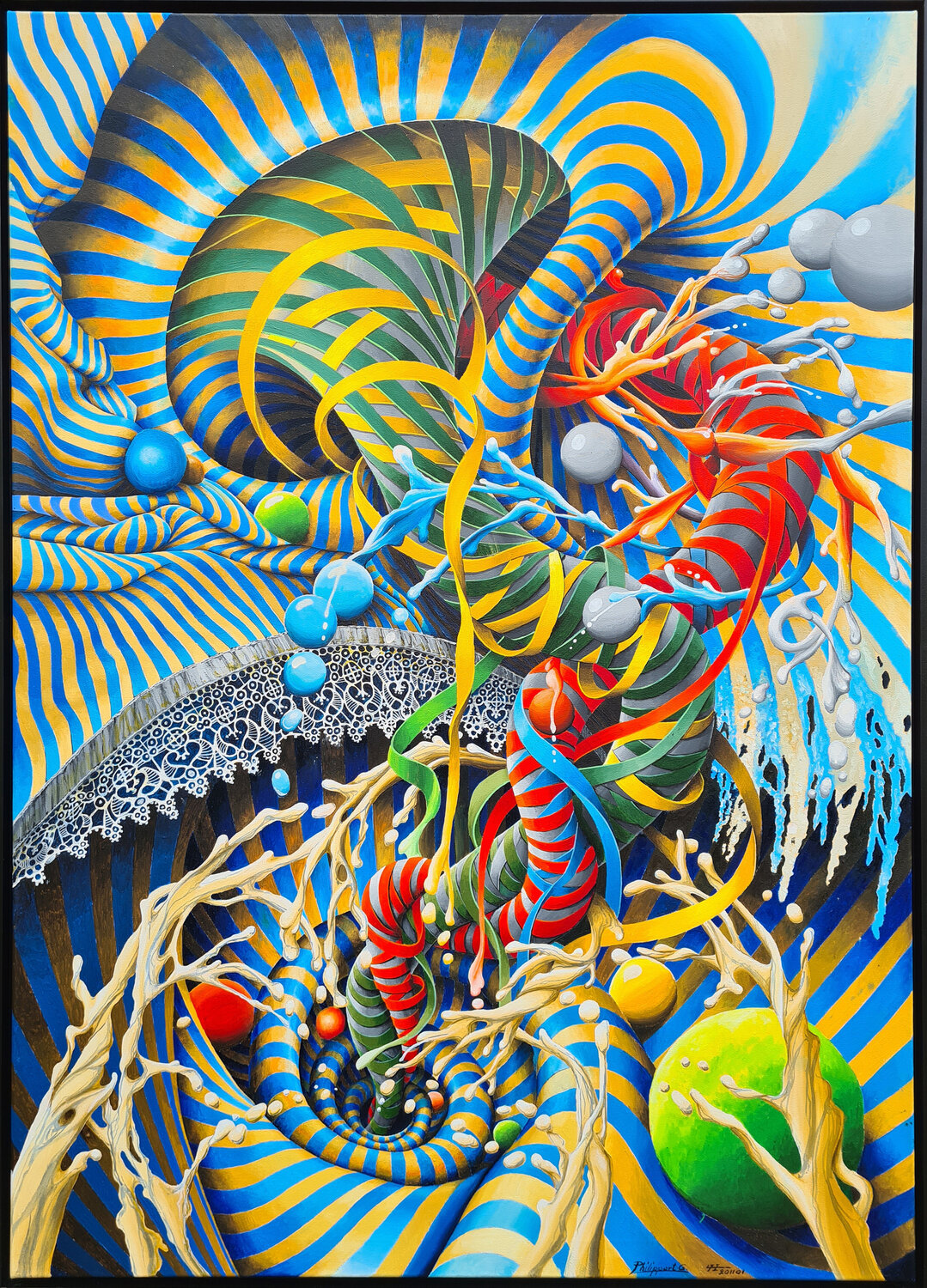 211101 Maelstrom f1 by Gerard Philippart (2021) : Painting Acrylic, Oil ...