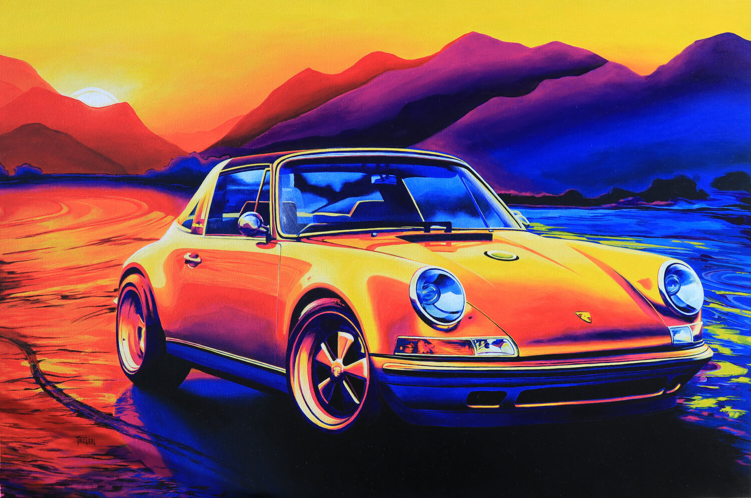 Sundowner de Timon Stork (2023) : Peinture Acrylique sur Toile - Singulart