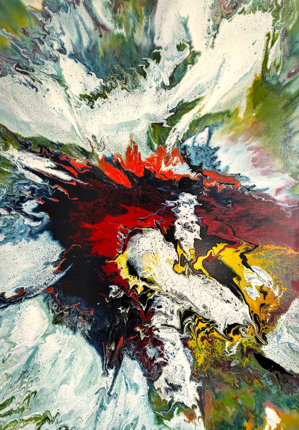Life cycle of nature by Felix Günther (2024) : Painting Acrylic on ...