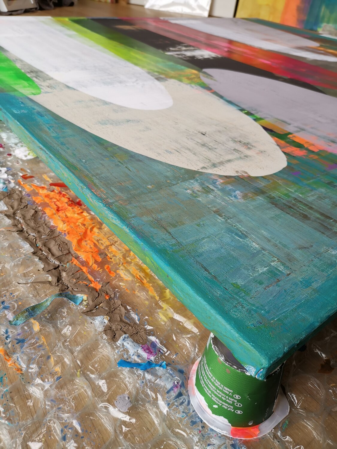 Zenpolychromo 9 von Tanja Hoffmann (2024): Malerei Acryl auf Leinwand ...