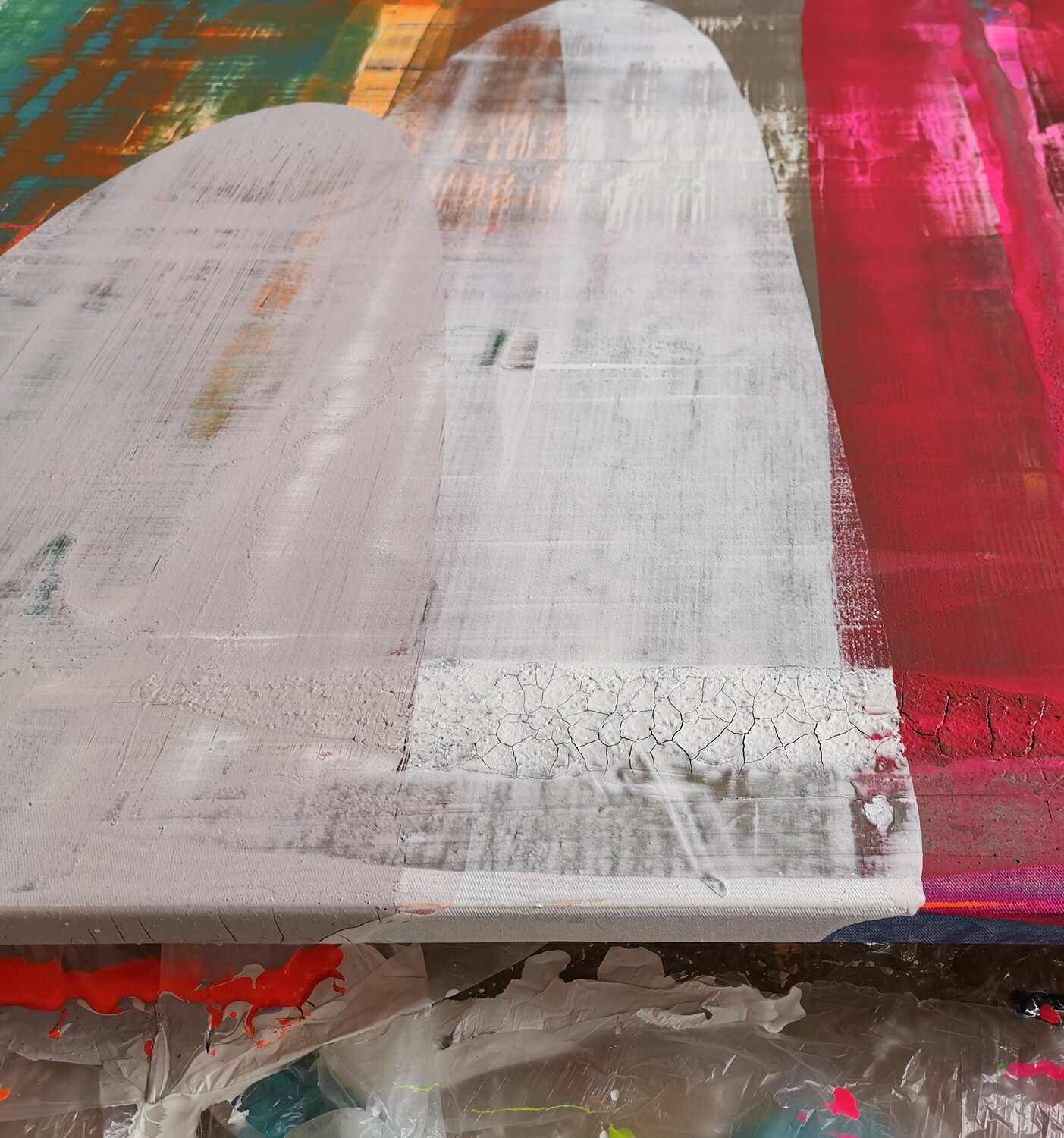 Zenpolychromo 9 von Tanja Hoffmann (2024): Malerei Acryl auf Leinwand ...