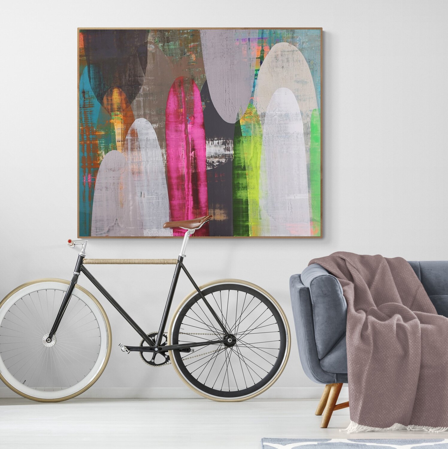 Zenpolychromo 9 von Tanja Hoffmann (2024): Malerei Acryl auf Leinwand ...