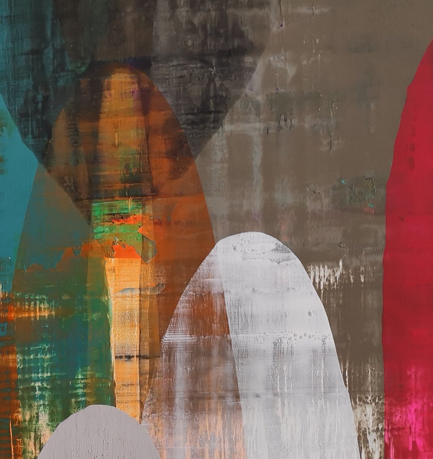 Zenpolychromo 9 von Tanja Hoffmann (2024): Malerei Acryl auf Leinwand ...