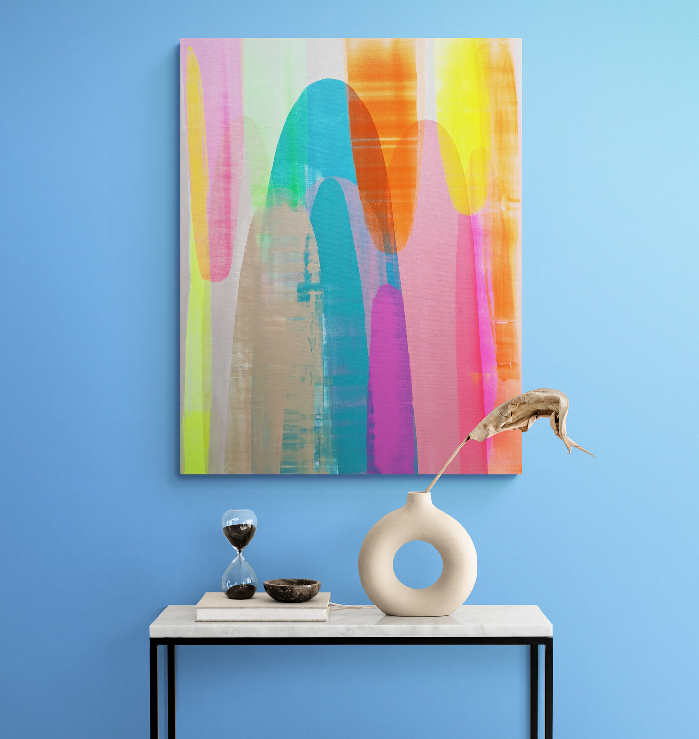 Zenpolychromo 3 von Tanja Hoffmann (2023): Malerei Acryl auf Leinwand ...