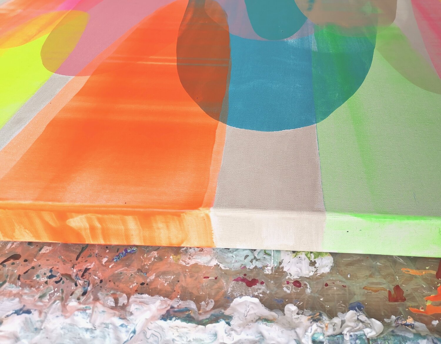 Zenpolychromo 3 von Tanja Hoffmann (2023): Malerei Acryl auf Leinwand ...