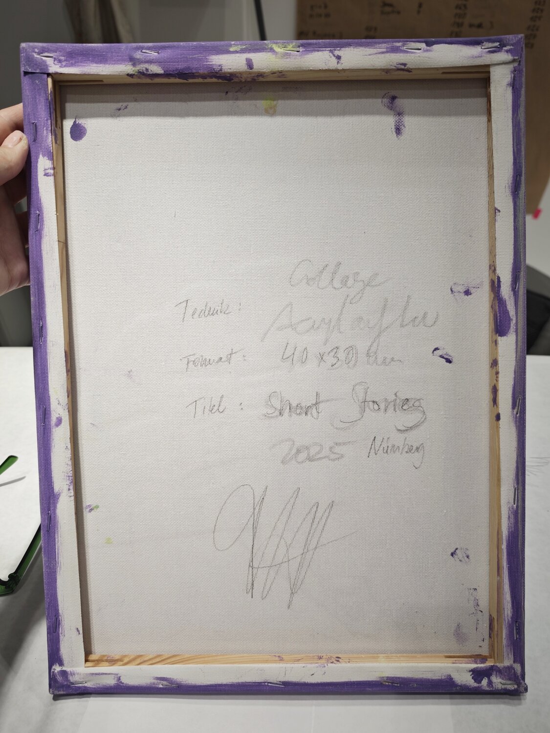 Short Stories von Tanja Hoffmann (2025): Malerei Acryl, Collage auf ...