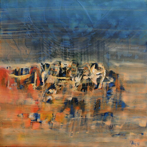 Die Karavane by Thomas Hain (2008) : Painting Oil on Canvas - Singulart
