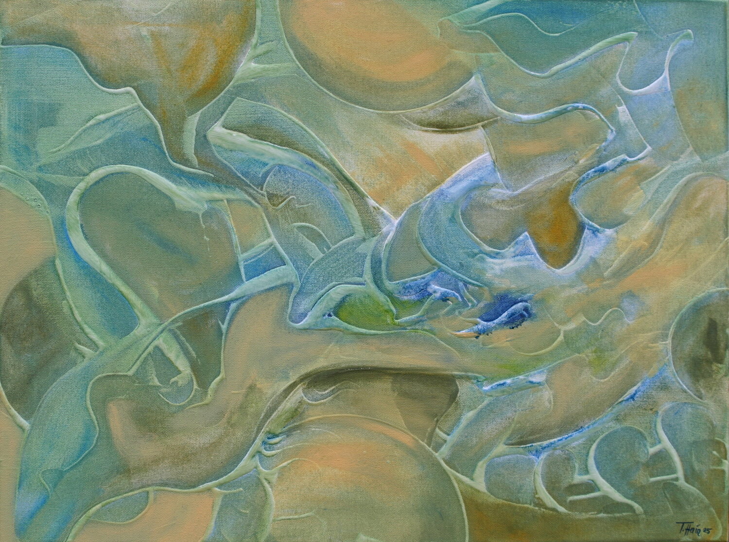 Zwischen Felsen de Thomas Hain (2025) : Peinture Huile sur Toile ...