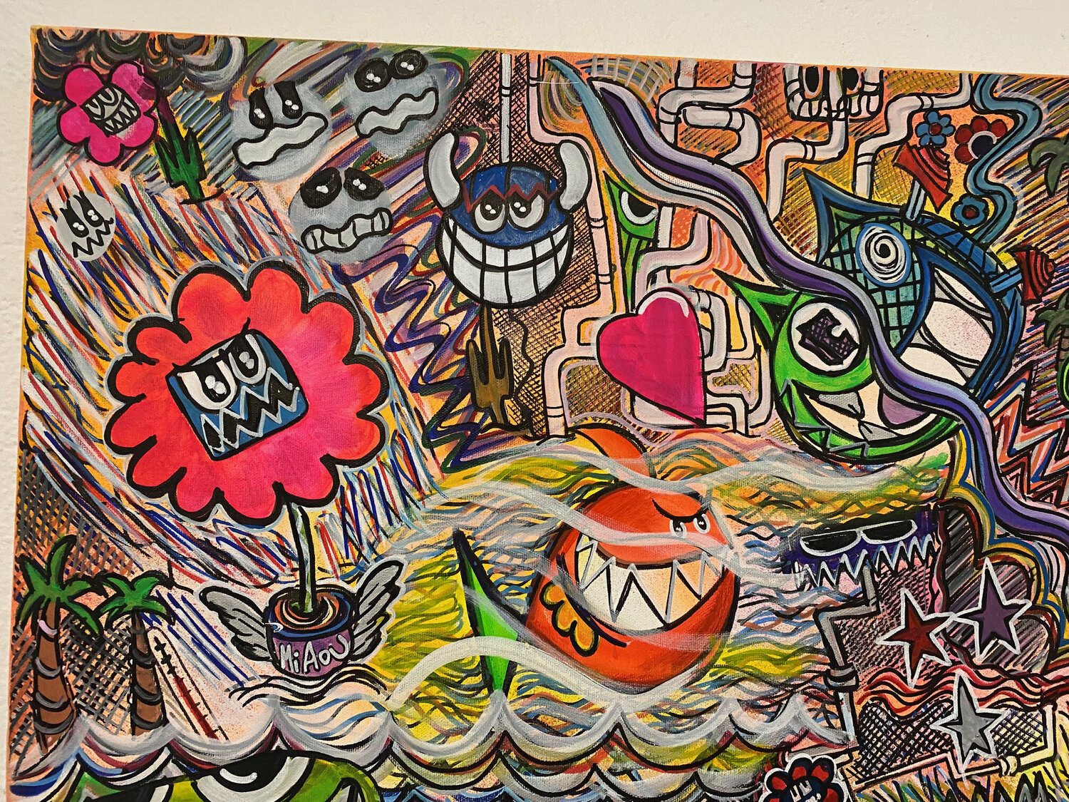 Cool, fun et miaooo by SEB PAUL MICHEL (2023) : Painting Acrylic, Spray ...