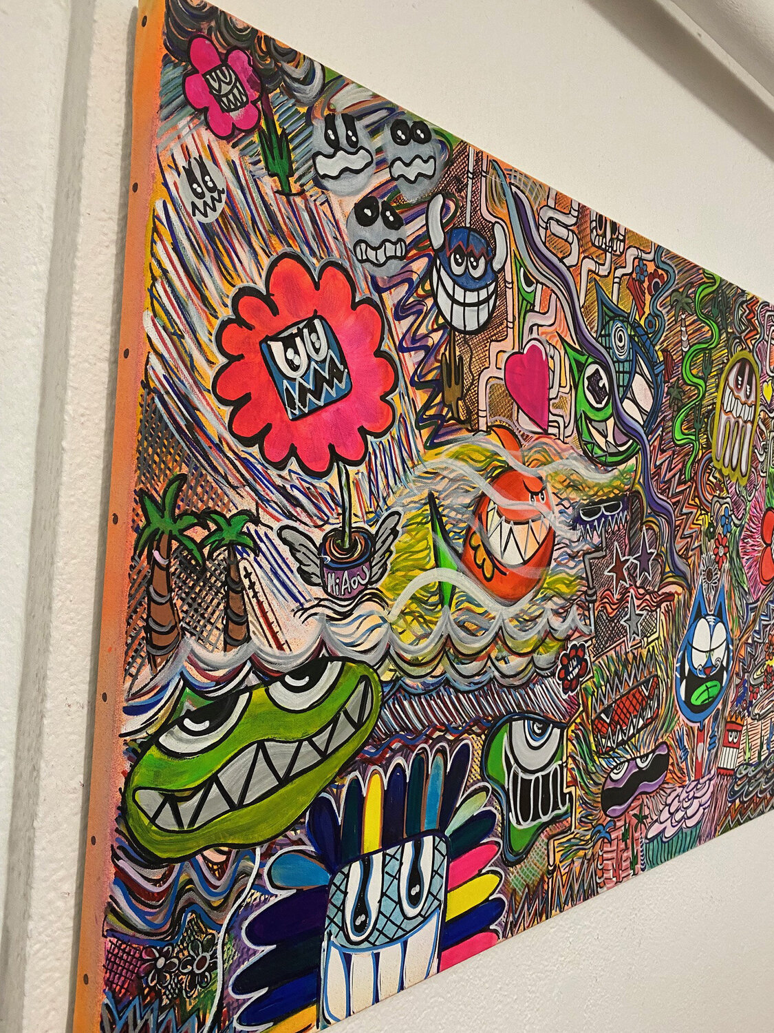 Cool, fun et miaooo by SEB PAUL MICHEL (2023) : Painting Acrylic, Spray ...