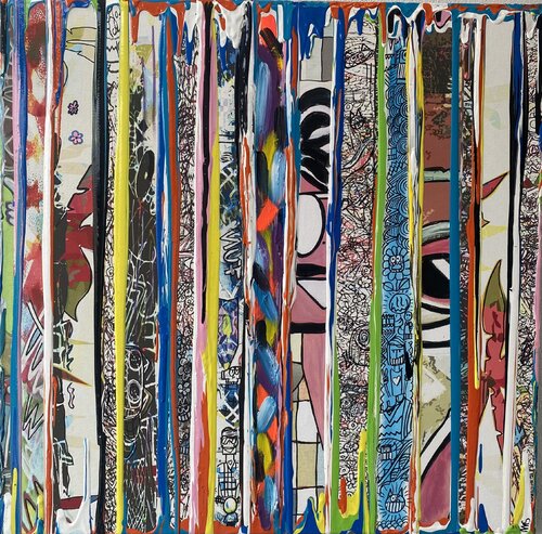Cool coolures de SEB PAUL MICHEL (2025) : Peinture Acrylique, Collage ...