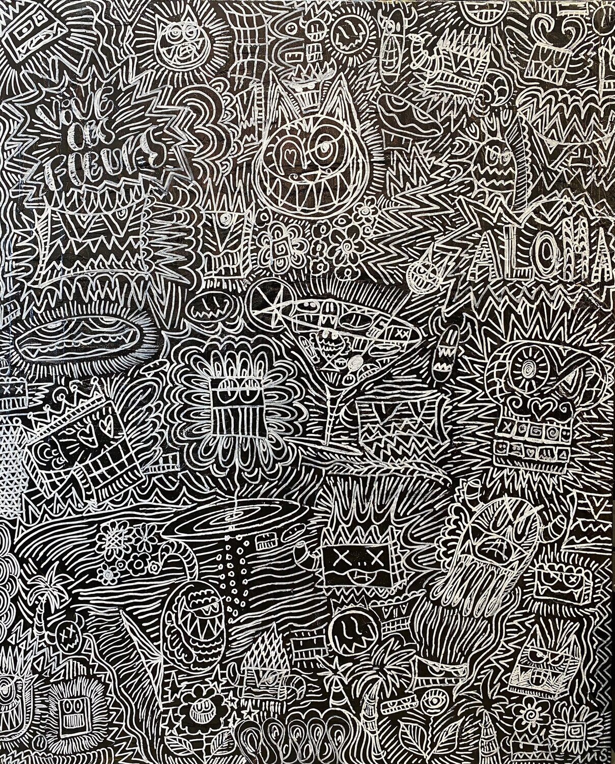 Vive les fleurs, les chats et les cocktails en noir et blanc de SEB ...