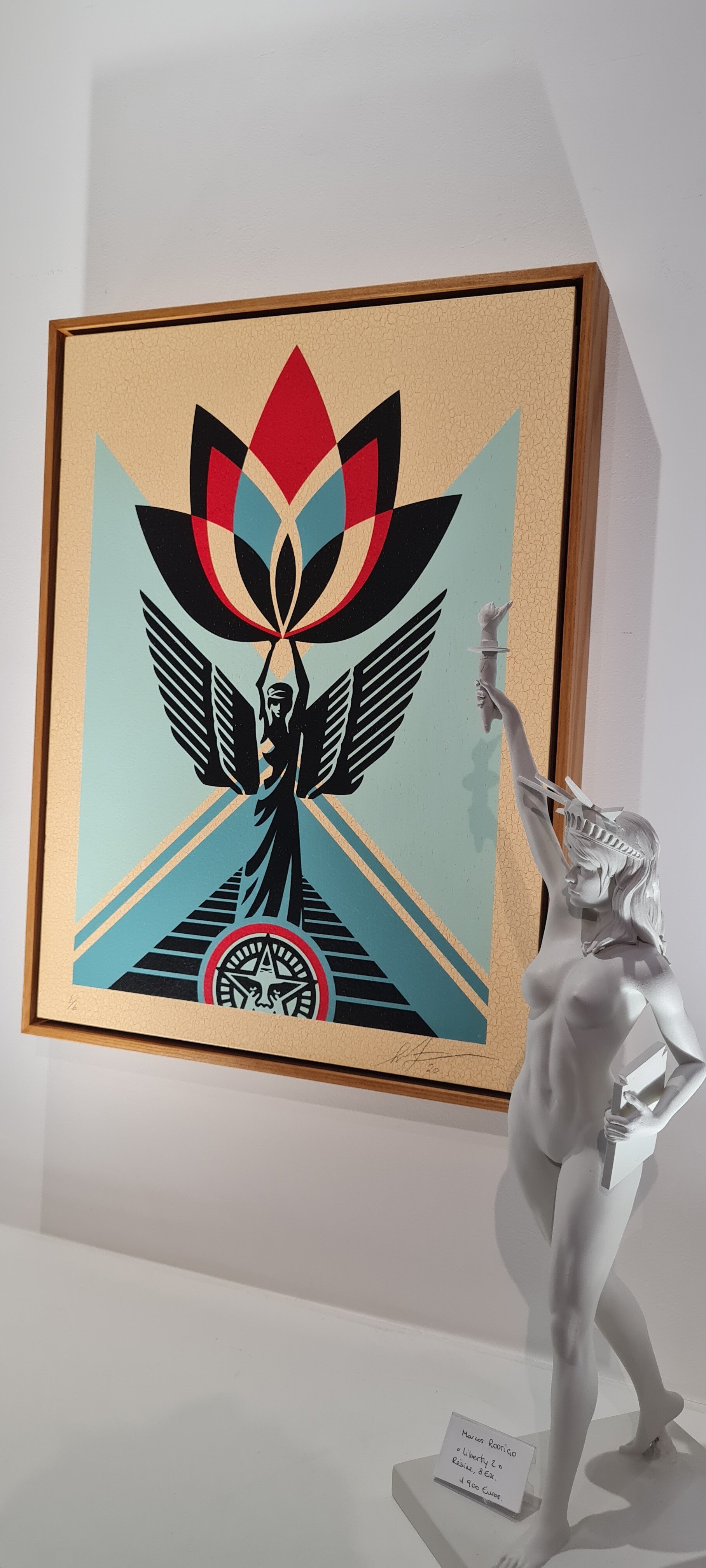 Lotus Angel 1/6 by Shepard Fairey (2020) : Painting Acrylic, Screen ...