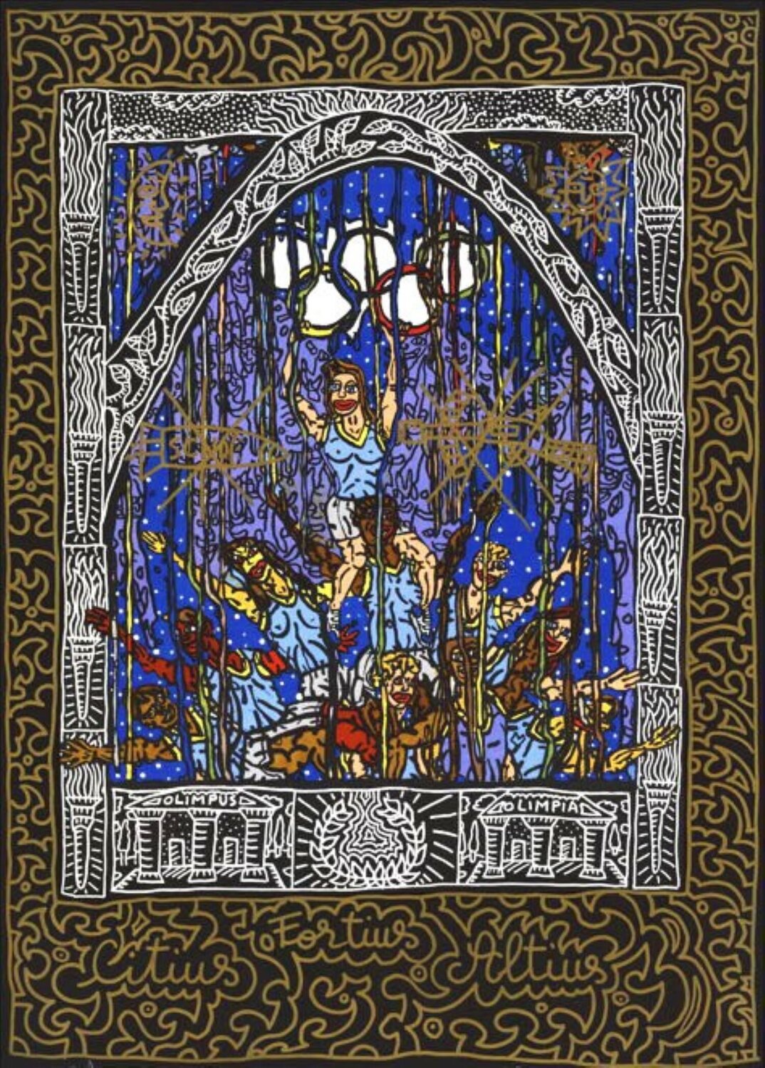 Citius Altius Fortius (Jeux Olympiques) de Robert Combas (1992 ...