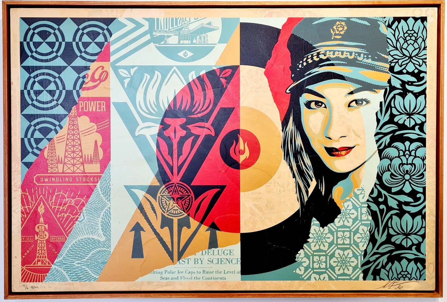 Raise The Level HPM 4/6 by Shepard Fairey (2020) : Painting Collage ...