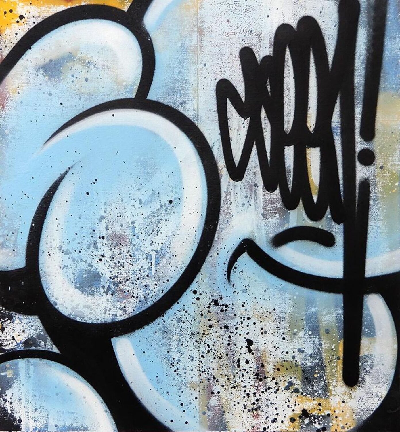 Raw bubble Blue by SEEN (2021) : Painting Graffiti, Spray Paint on ...