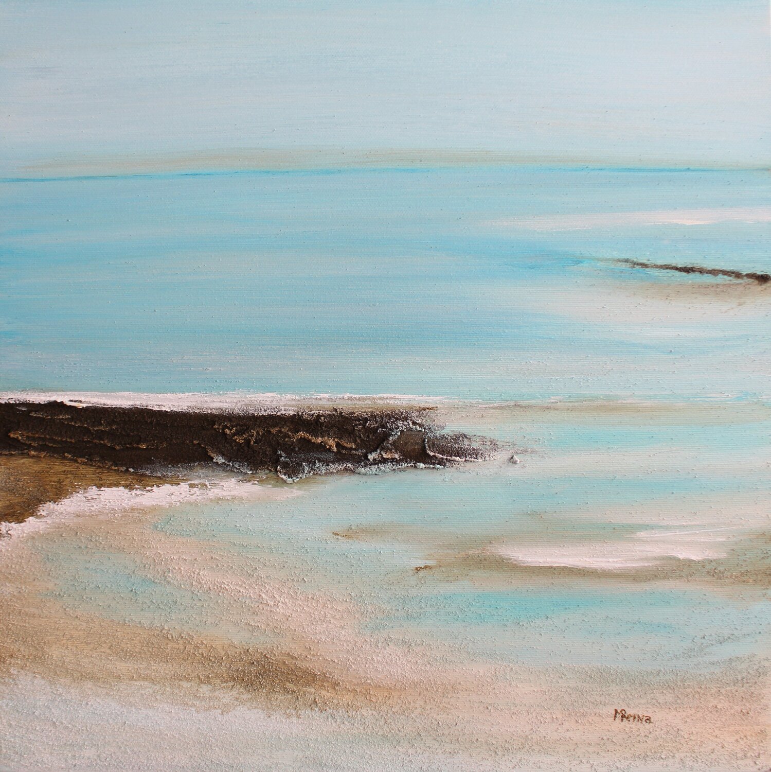 NAGARE by Marta Reina (2024) : Painting Acrylic, Sand on Canvas - Singulart