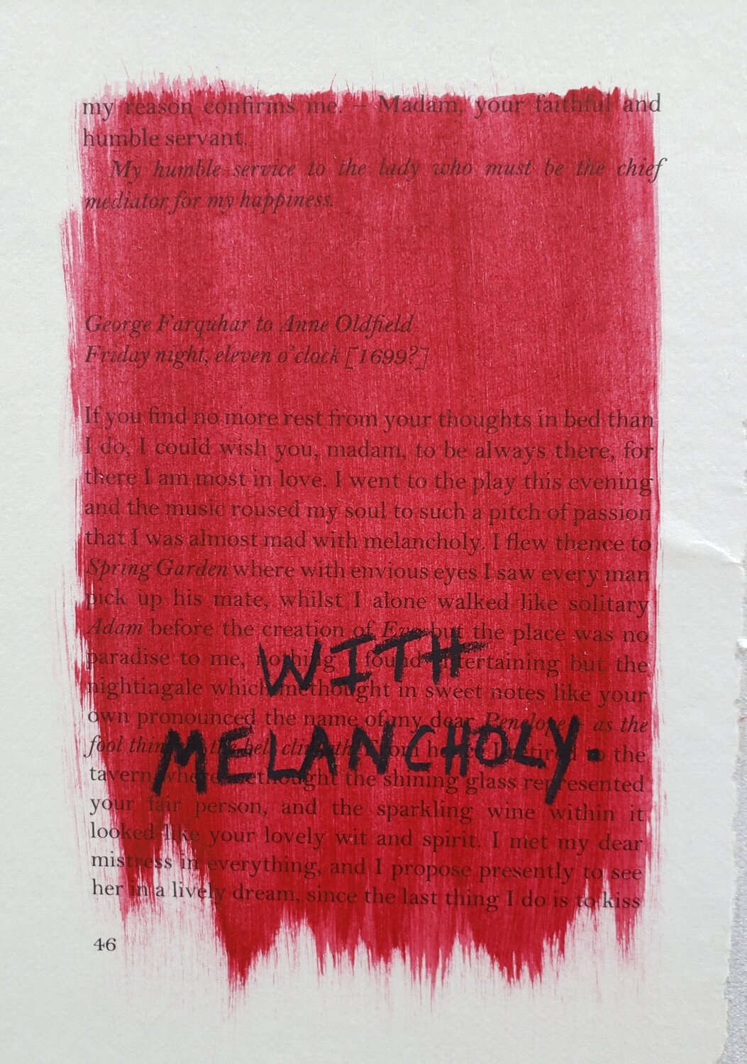 Love Letters - George Farquhar to Anne Oldfield, Monday, twelve o'clock ...