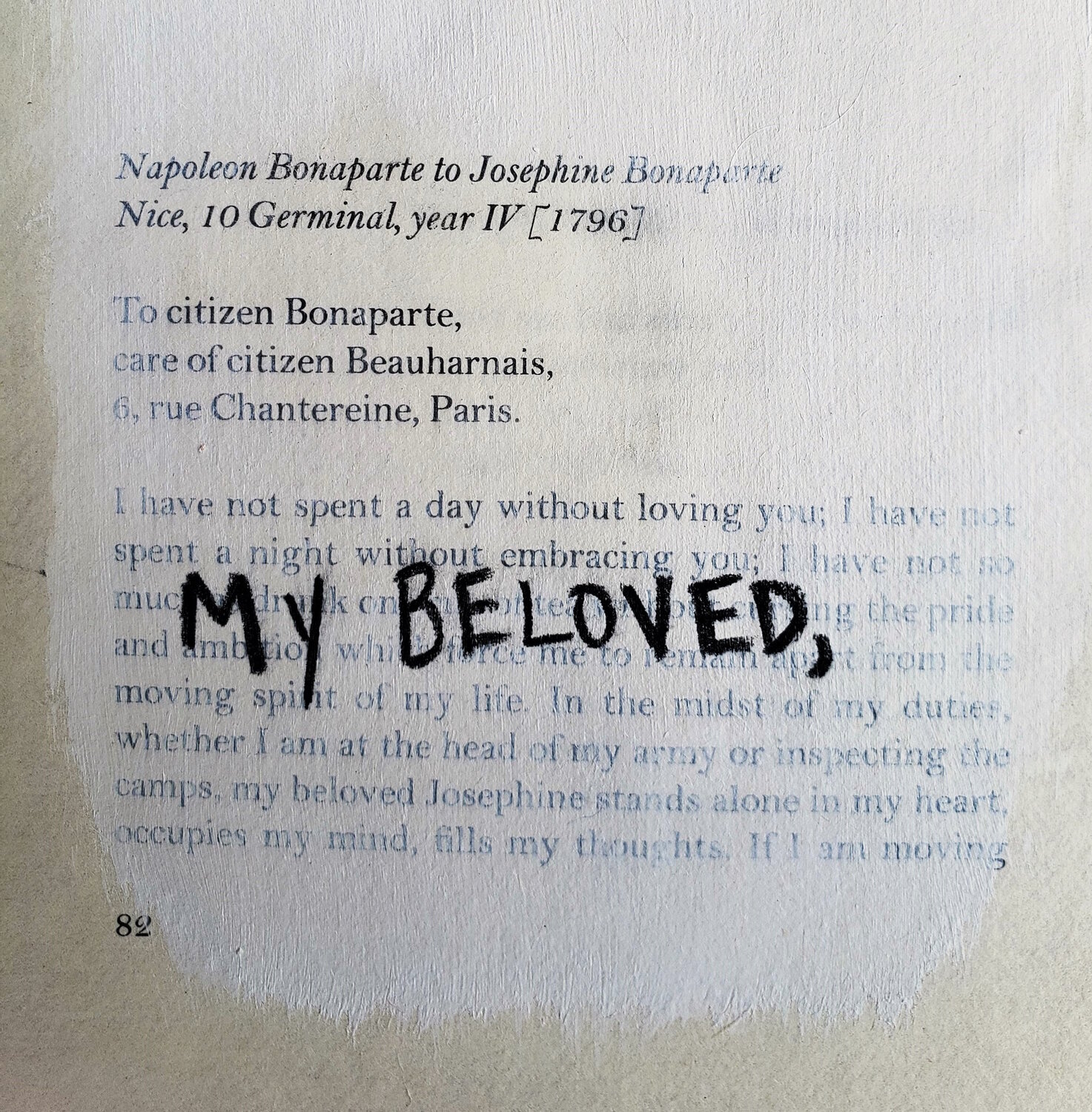 Love Letters - Napoleon Bonaparte to Josephine Bonaparte, Nice, 10 ...