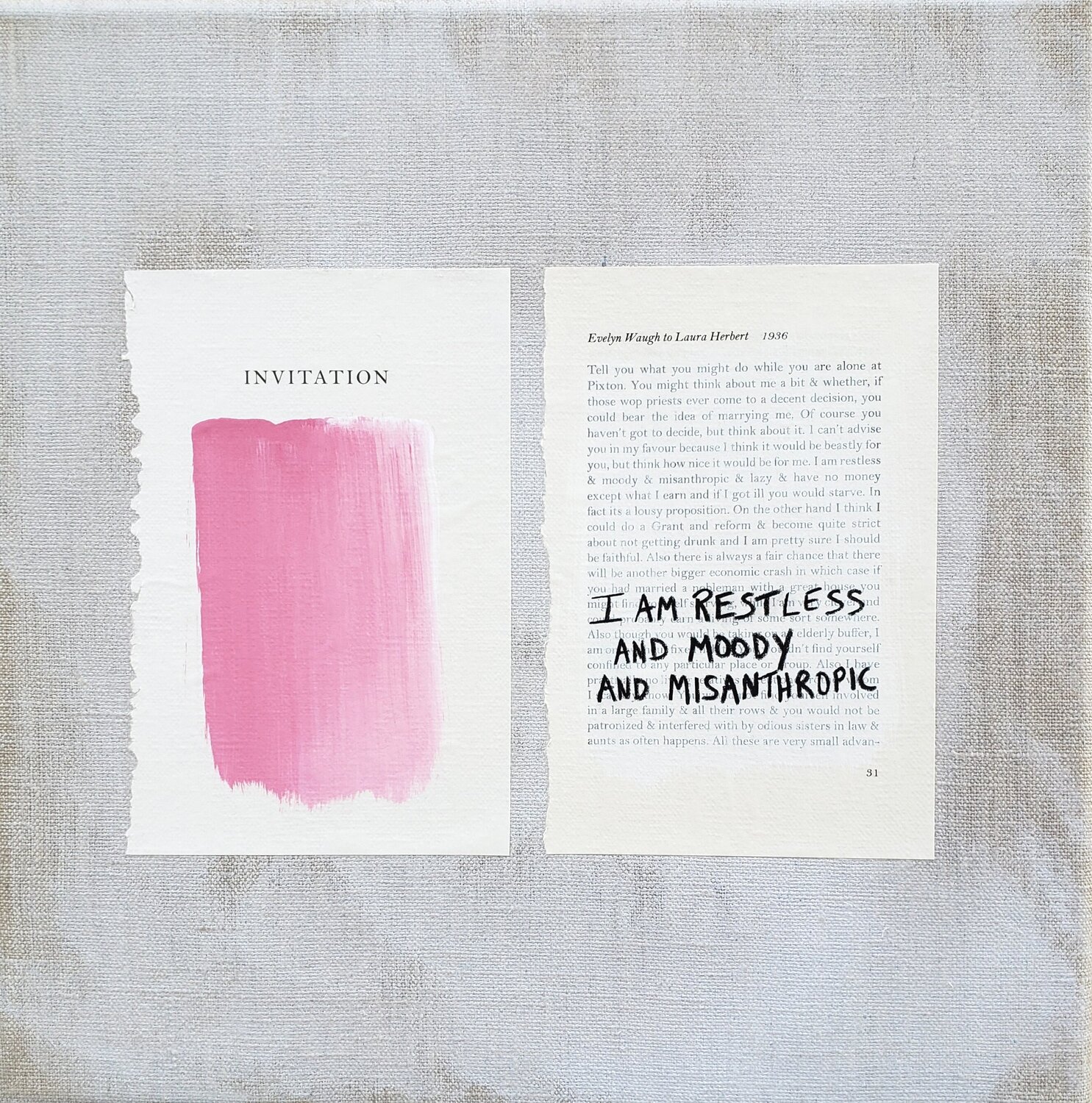 Love Letters - Invitation: Evelyn Waugh to Laura Herbert, 1936 by ...