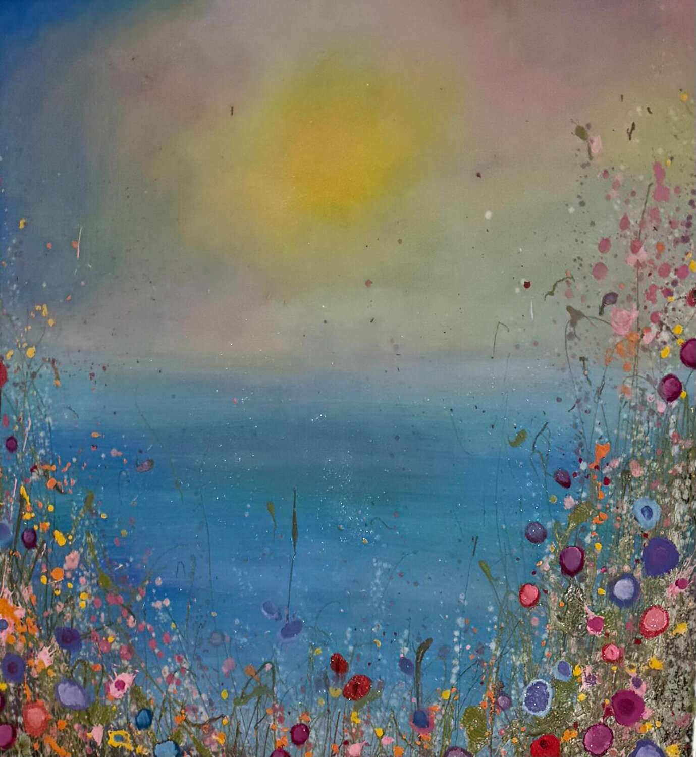 Sparkling Days and Sparkling Hearts by Yvonne Coomber (2025) : Painting ...