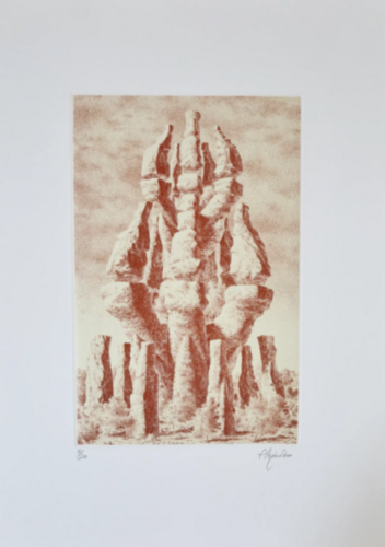 Ramon Alejandro - Torre en naranja de Ramon Alejandro (1991): Pintura ...