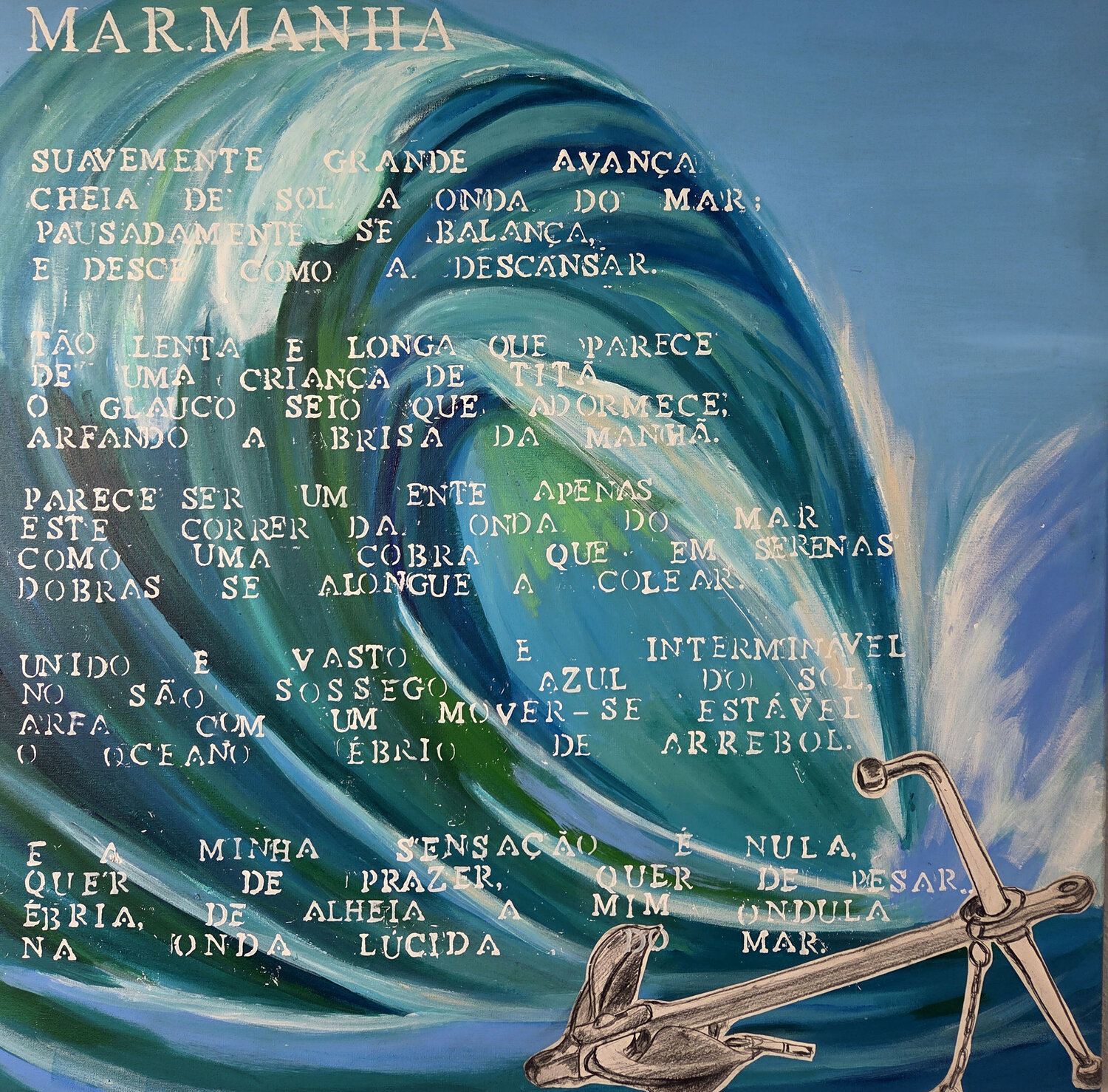 Sea. Morning by Rita Portugal Lima (2025) : Painting Acrylic, Graphite on Canvas - Singulart