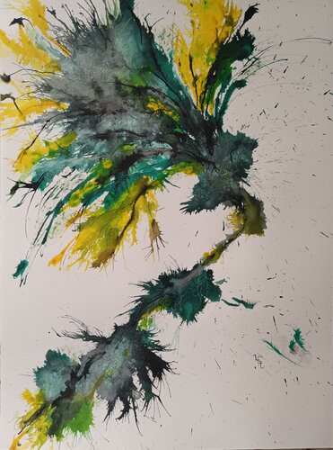 Whispering Tree V by Lisa Cardenas (2023) : Painting Acrylic ...