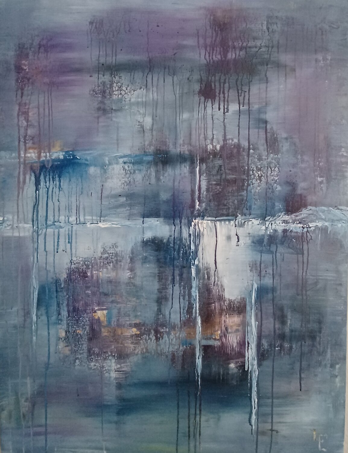 Dreamy Fog by Lisa Cardenas (2022) : Painting Acrylic, Gouache on ...