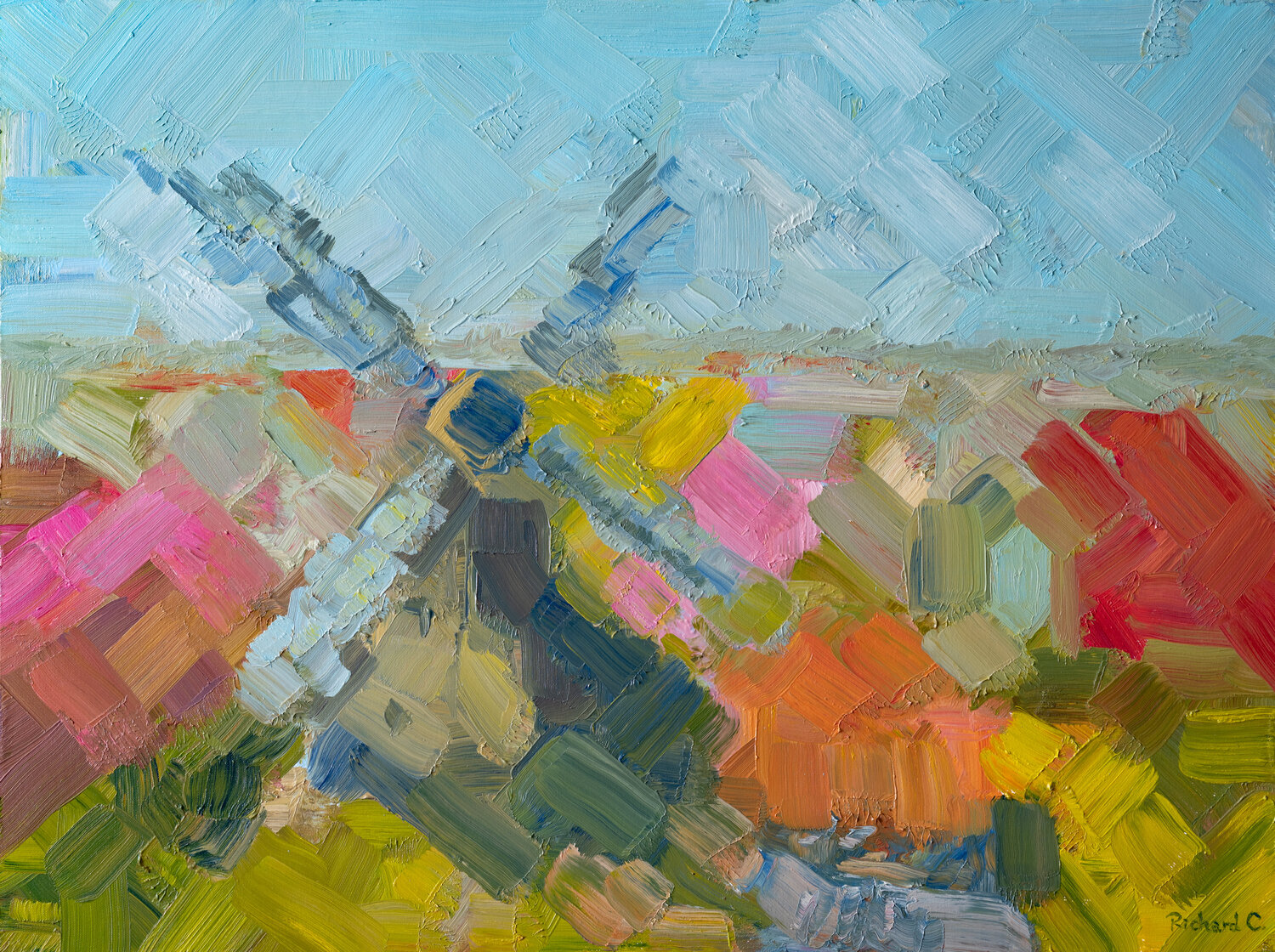 Invigorating Wind de Richard Chiang (2024): Pintura Óleo en Lienzo ...