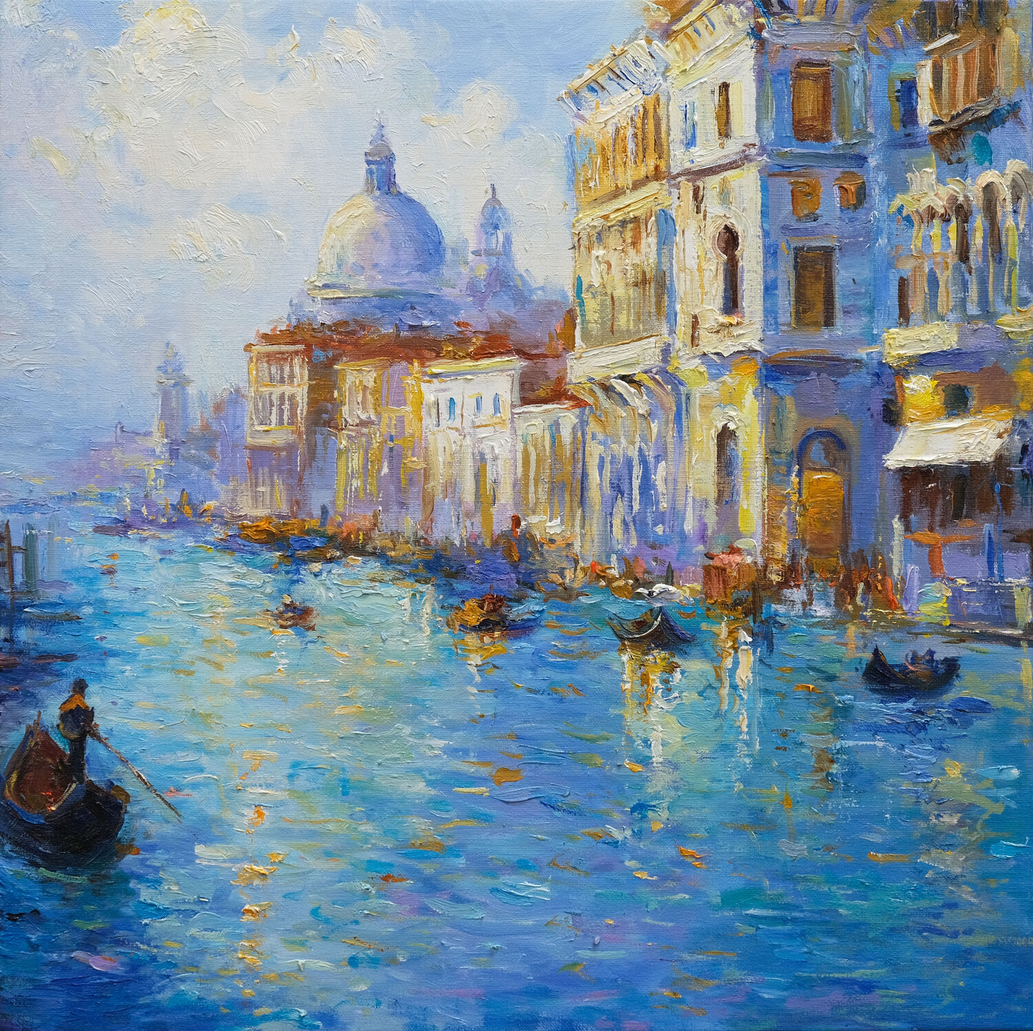Venice by Behshad Arjomandi (2023) : Painting Oil on Canvas - Singulart