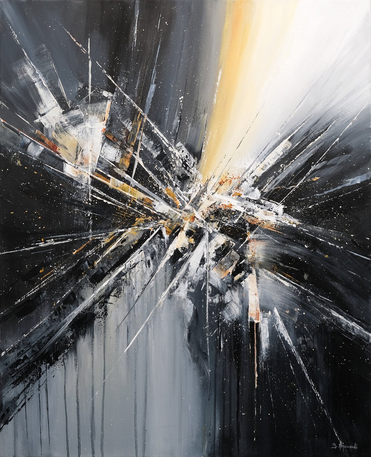 Navigating The Cosmos by Behshad Arjomandi (2025) : Painting Acrylic on ...