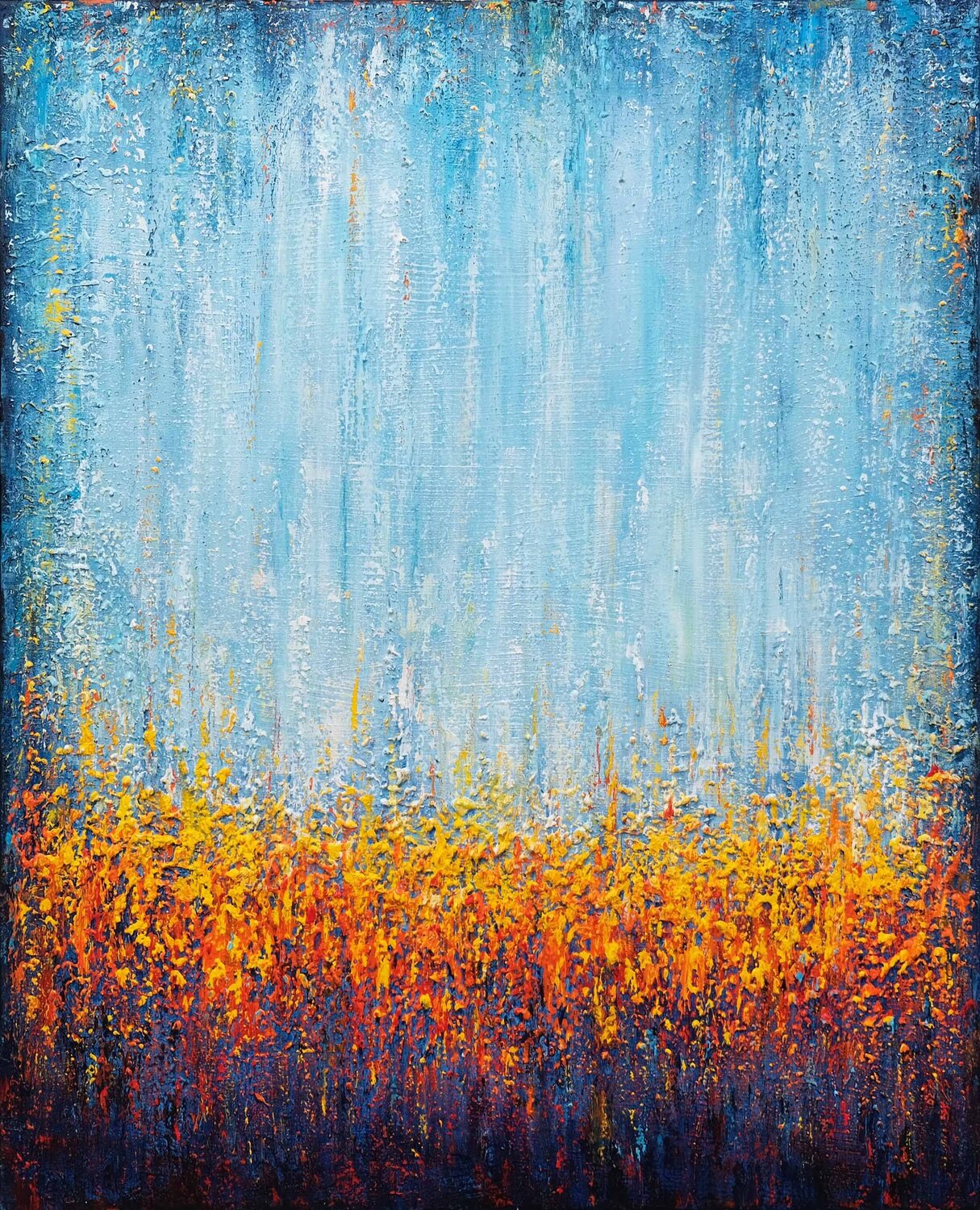 Autumn Sunset Dreaming by Behshad Arjomandi (2024) : Painting Acrylic ...