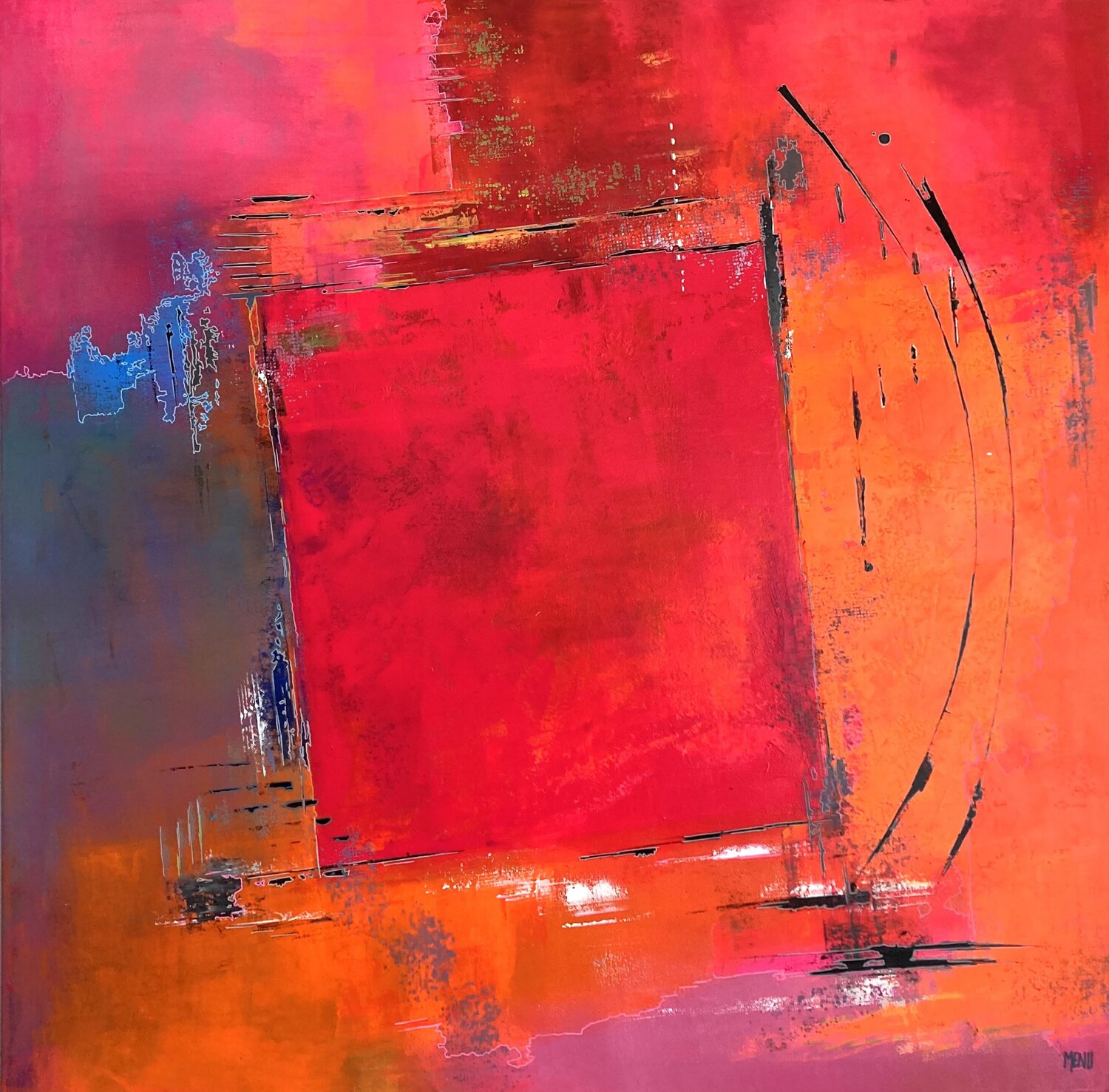 Face, tu perds…pile, je gagne… by Menu (2023) : Painting Acrylic on Canvas - Singulart