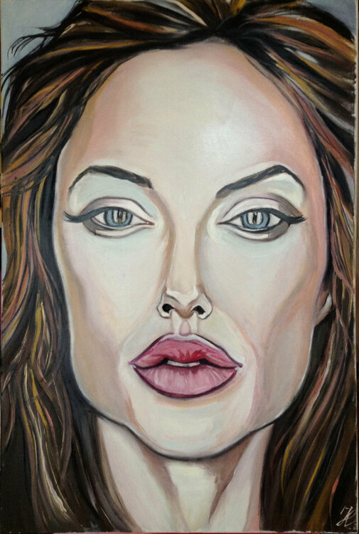 Angelina Jolie Painting
