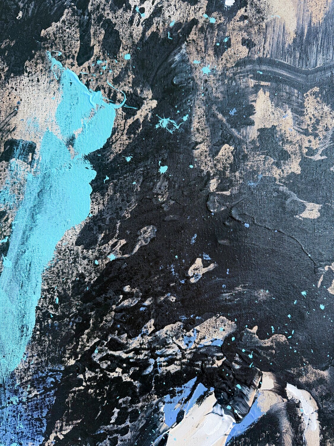 The Blue Child by Mario Henrique (2026) : Painting Acrylic, Oil on ...