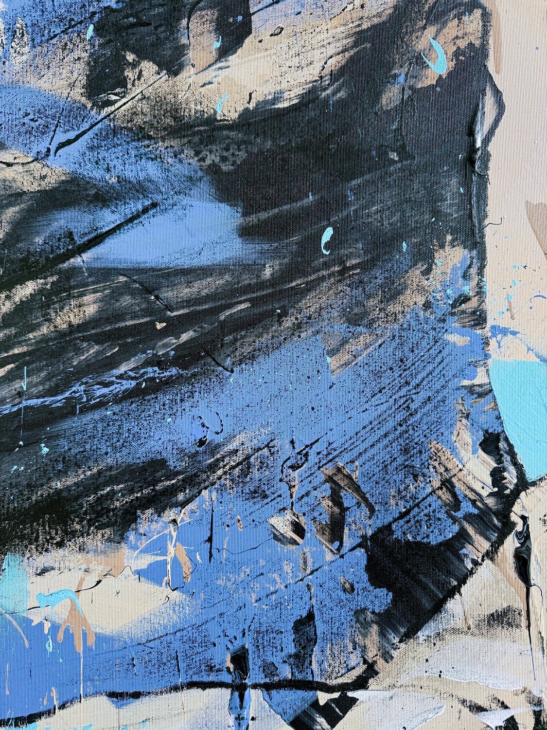 The Blue Child by Mario Henrique (2026) : Painting Acrylic, Oil on ...