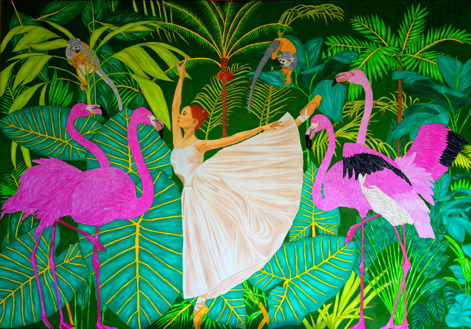 Jungle Ballet by Victoria Stagni (2021) : Painting Oil on Linen - Singulart