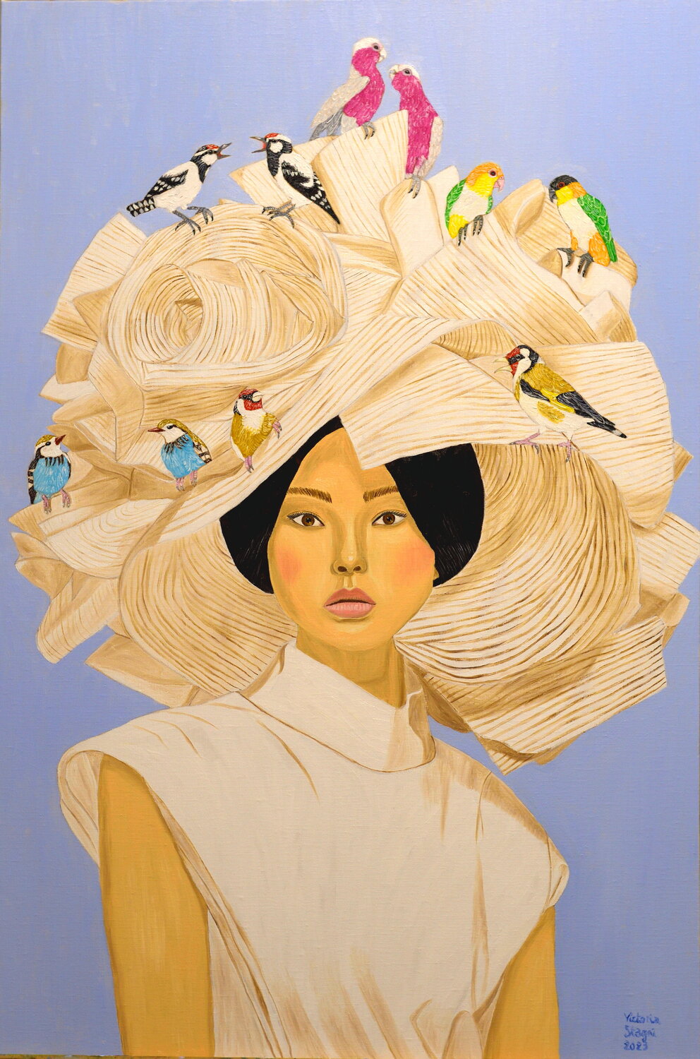 The hat de Victoria Stagni (2023) : Peinture Huile sur Toile - SINGULART
