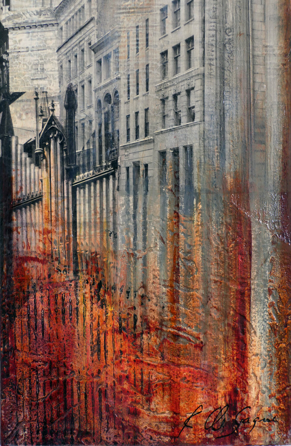 Traces of the Past - 19 by Renée De Gagné (2021) : Painting Acrylic ...