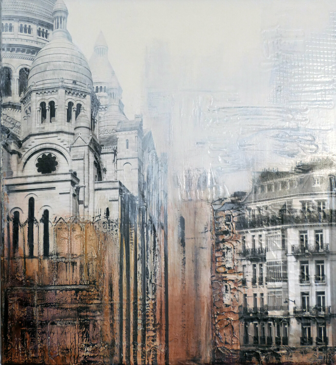 Quartiers parisiens by Renée De Gagné (2021) : Painting Acrylic ...