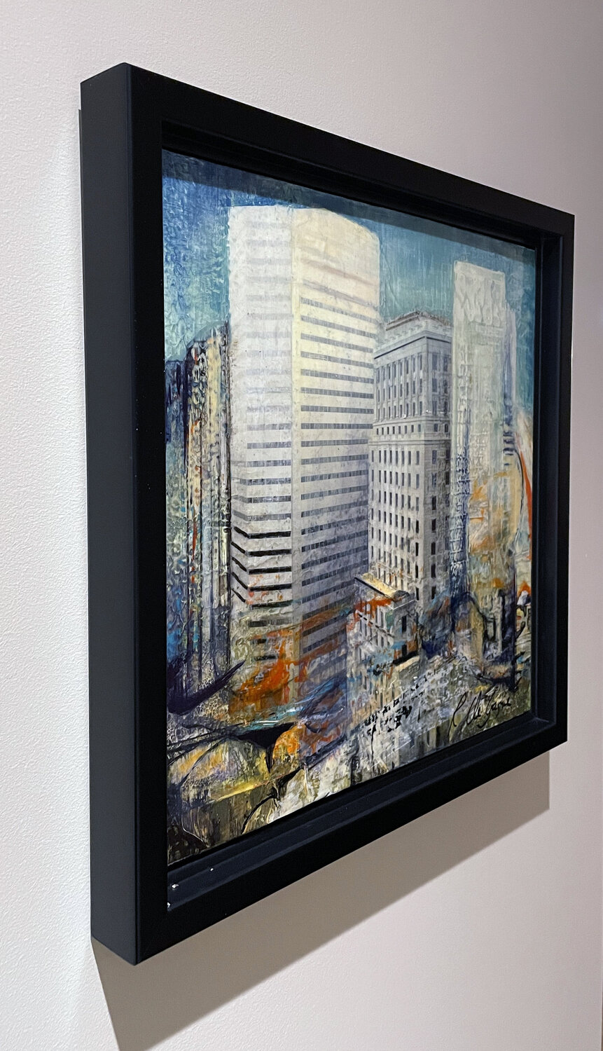 Transition by Renée De Gagné (2022) : Painting Acrylic, Collage on Wood ...