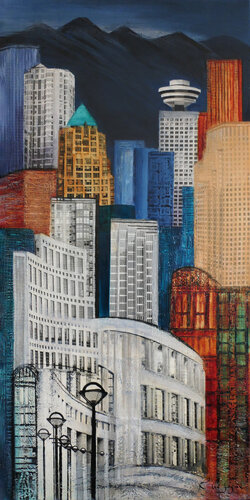 At The Library - IV by Renée De Gagné (2024) : Painting Acrylic ...