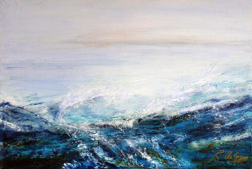 Tourbillon / Currents of Harmony by Renée De Gagné (2023) : Painting ...