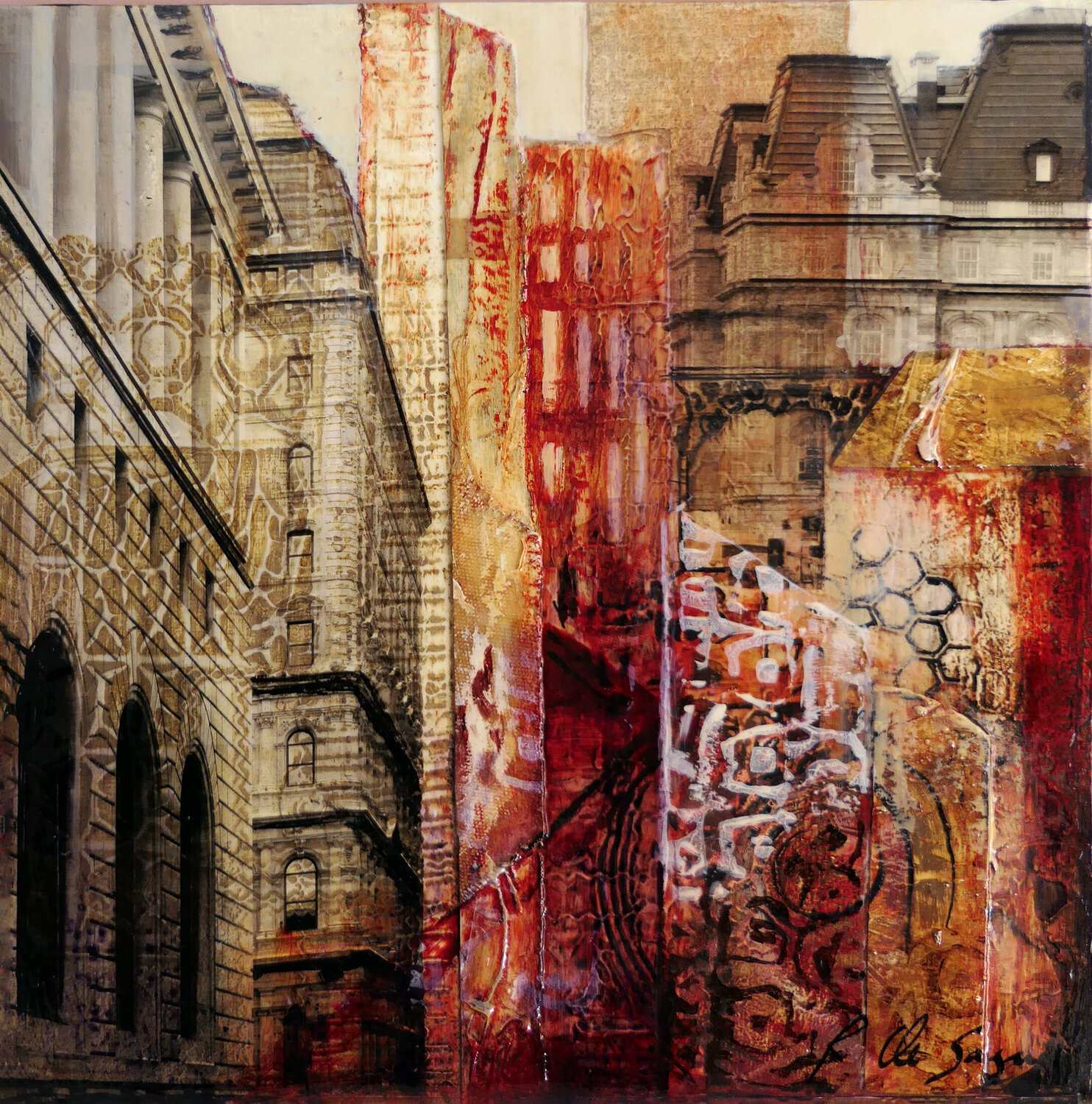 Traces of the Past - XX by Renée De Gagné (2022) : Painting Acrylic ...