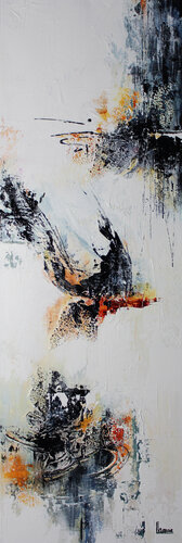 Passion by Louise Larose (2023) : Painting Acrylic, Collage on Canvas ...