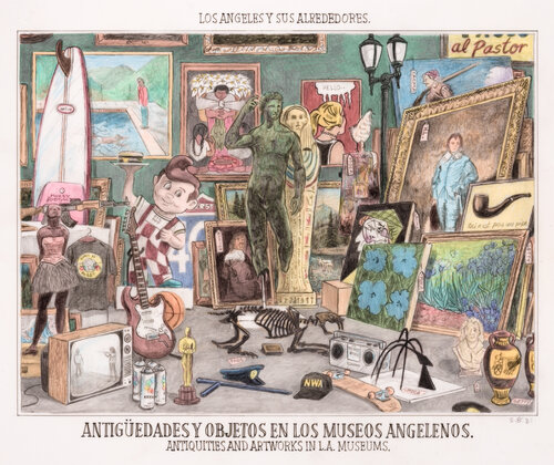 Antiquities and Artworks in L.A. Museums de Sandow Birk (2021): Obra en ...